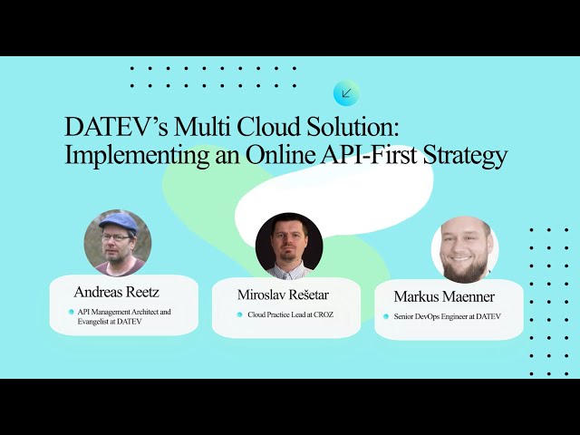 DATEV’s Multi Cloud Solution: Implementing an Online API-First Strategy ∣ QED 2023 - QED 2025 ...